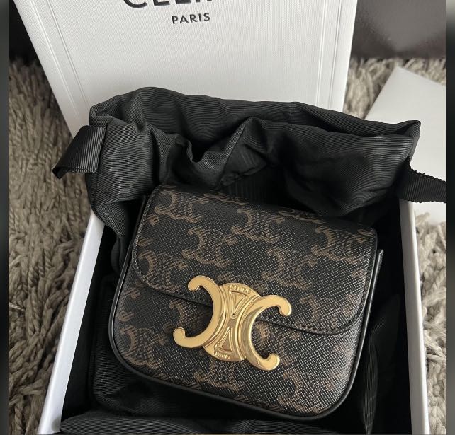 Celine Mini Triomphe, Luxury, Bags & Wallets on Carousell