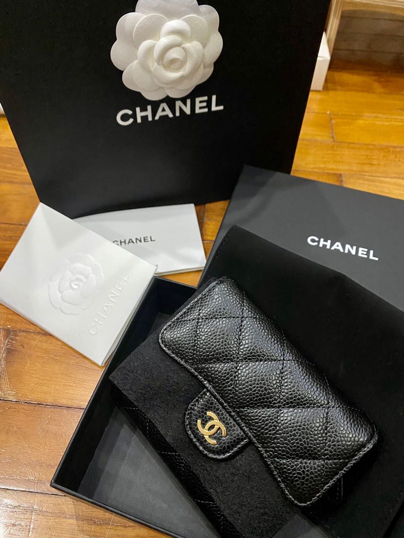Chanel small flap wallet trifold caviar, Women's Fashion, Bags ...