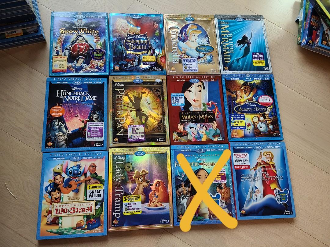 Classic Disney blu-ray dvds pixar 迪士尼, 興趣及遊戲, 音樂、樂器 & 配件, 音樂與媒體 - CD 及 ...