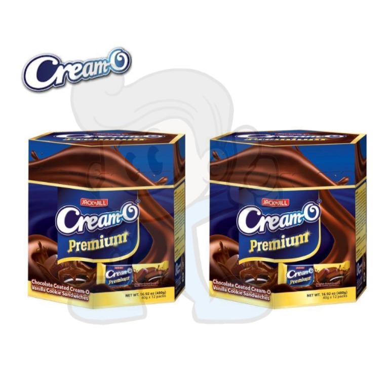 Cream-O Premium Chocolate Coated Vanilla Cookie Sandwich (2 x 480g ...
