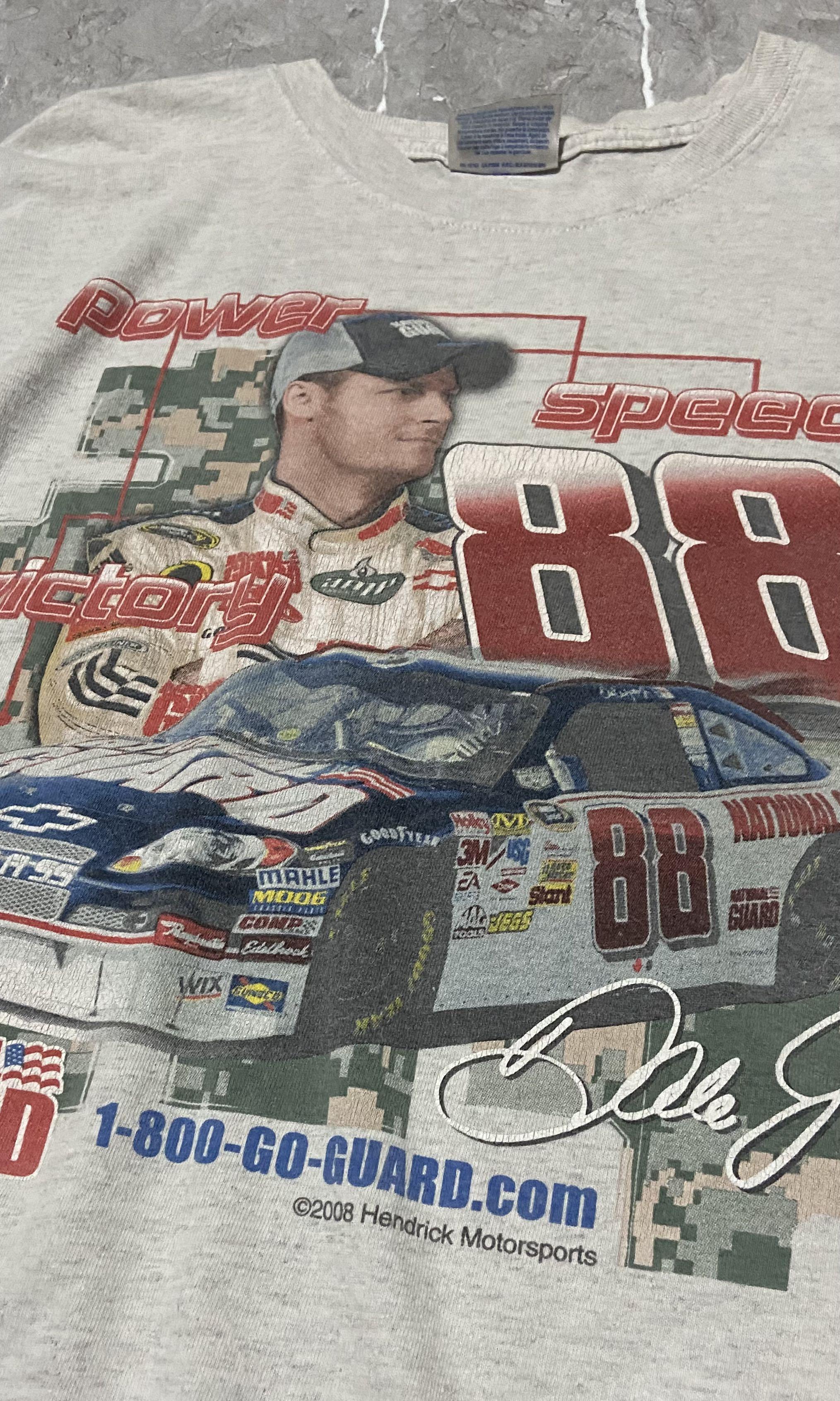 dale jr vintage nascar car tee shirt 88 national guard hanes tag, Men's ...