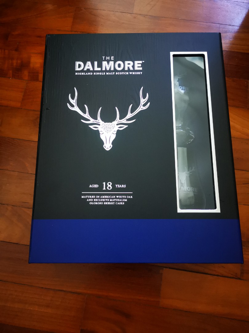 Dalmore 18 Years Single Malt Whisky Gift Set, Food & Drinks, Alcoholic ...