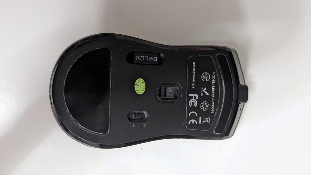 Delux M800 Wireless Gaming Mouse (PAW3335), Computers & Tech, Parts ...