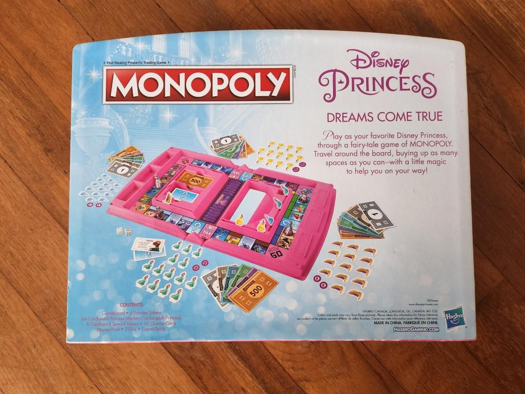Disney Princess Monopoly, Hobbies & Toys, Toys & Games on Carousell