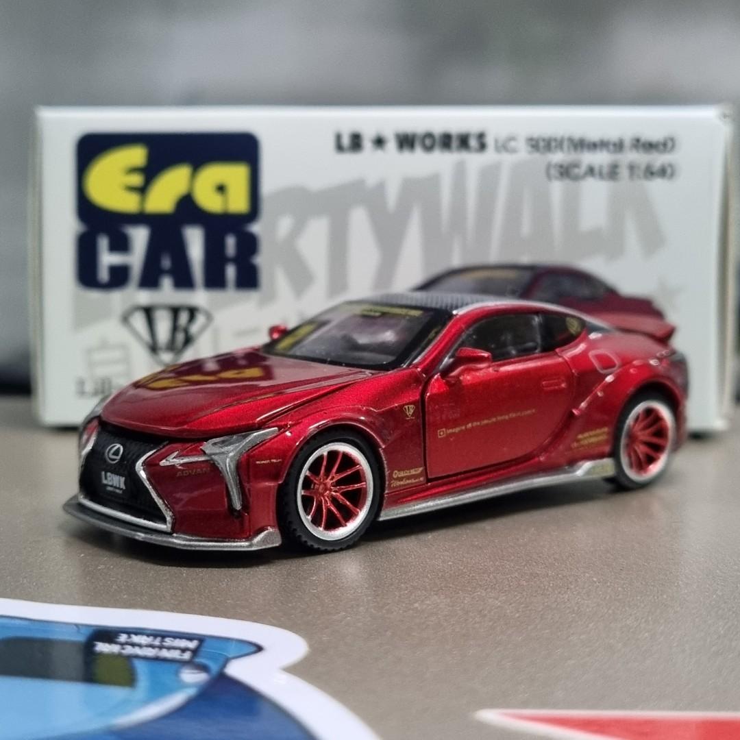 Era Car 1/64 Lexus LC500 Liberty Walk Metal Red Diecast Toy Car ...