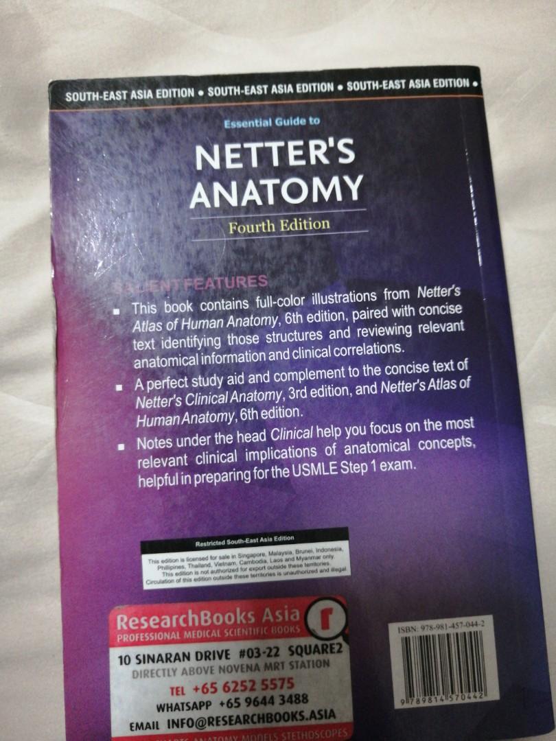 Essential guide to netter's anatomy, 4th edition, Hobbies & Toys, Books ...