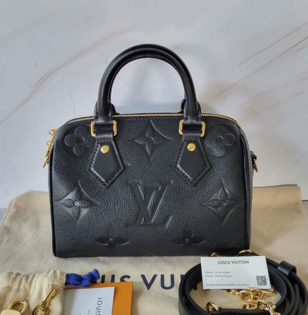 Fast Sale - Last 1pcs BNIB Speedy Bandouliere 20 Empreinte Black 2020 Complete set •Nett ...