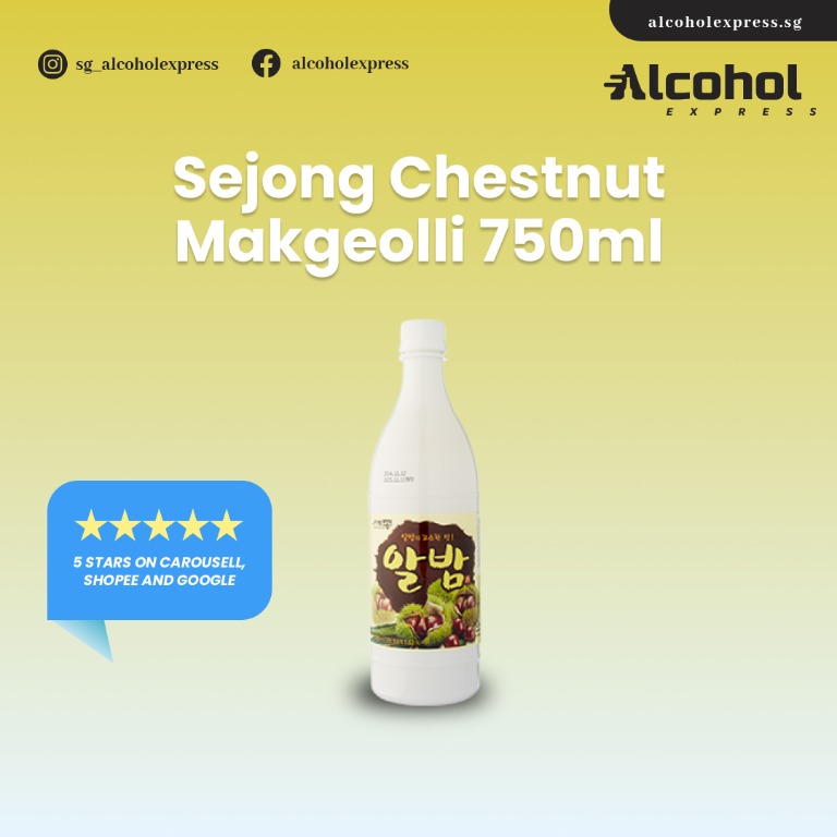 Sejong Chestnut Makgeolli 750ml, Food & Drinks, Alcoholic Beverages on ...
