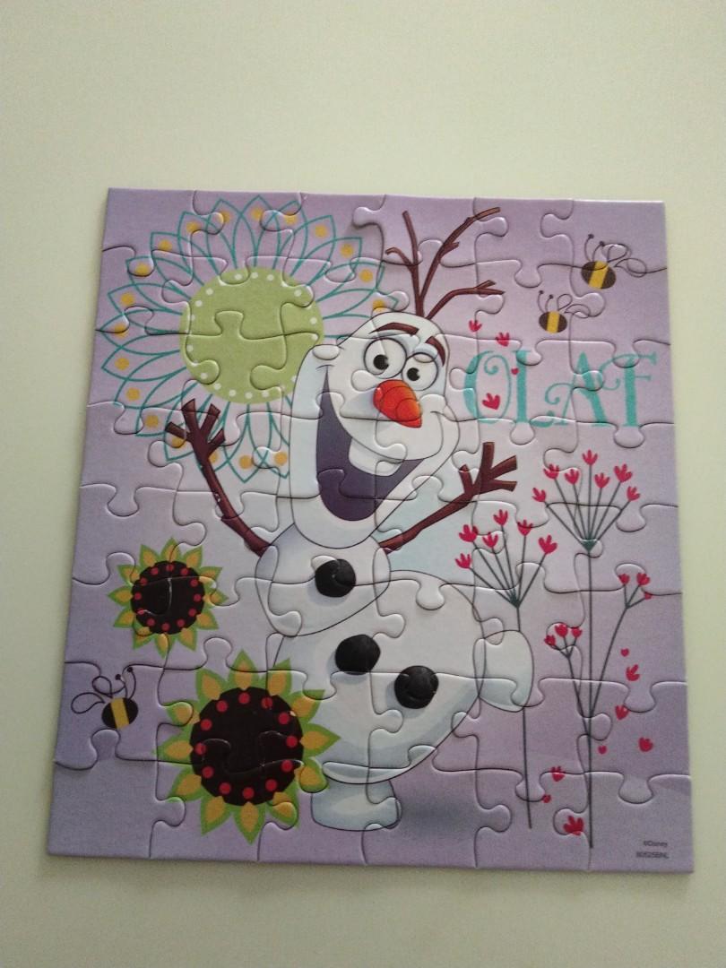 Frozen Olaf Puzzle (48 pieces), Hobbies & Toys, Toys & Games on Carousell