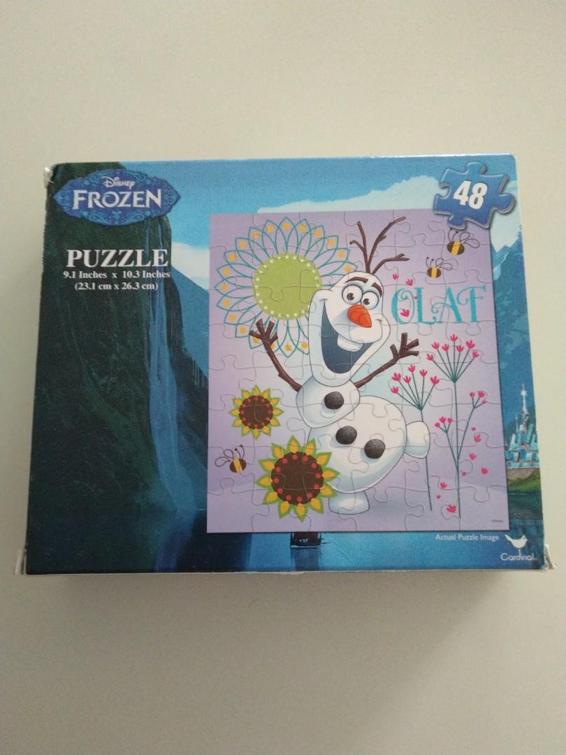 Frozen Olaf Puzzle (48 pieces), Hobbies & Toys, Toys & Games on Carousell