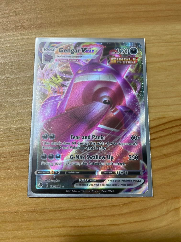 Gengar VMAX, Hobbies & Toys, Toys & Games on Carousell