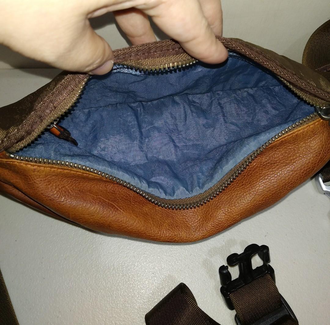 Vintage UTX D-Flex Genuine leather belt bag chest bag bum bag, Men's ...