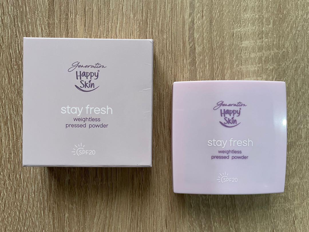 Happy Skin Stay Fresh Weightless Pressed Powder in Natural Beige ...