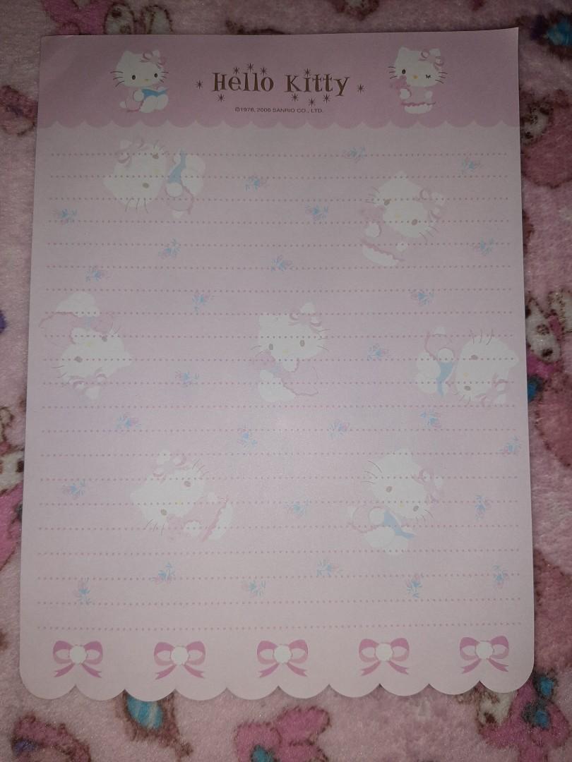 Hello Kitty Bear Letter Pad Bundle Sanrio Vivitix, Hobbies & Toys ...