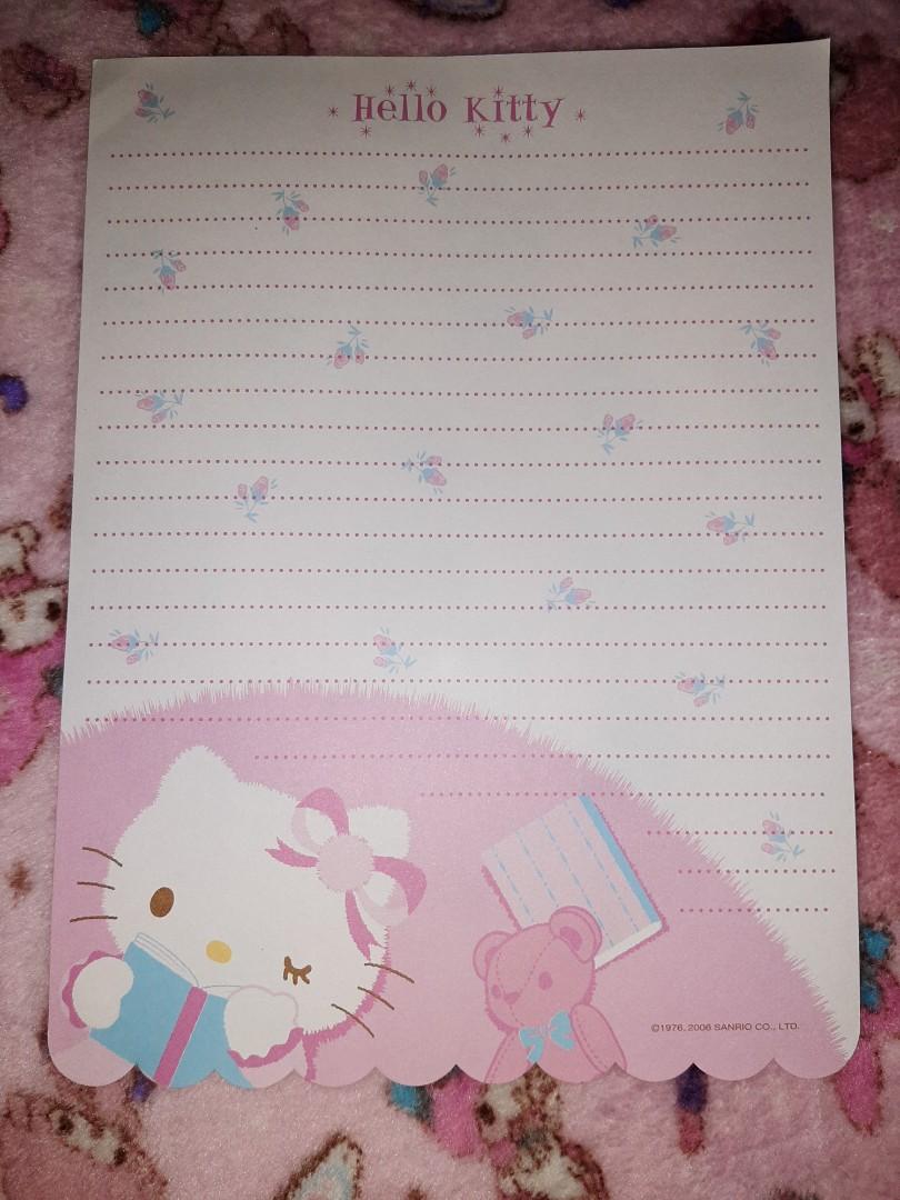 Hello Kitty Bear Letter Pad Bundle Sanrio Vivitix, Hobbies & Toys ...
