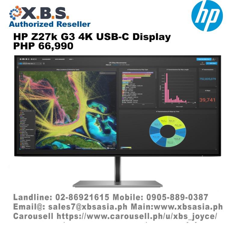 HP Z27k G3 4K USB-C Display, Computers & Tech, Office & Business ...