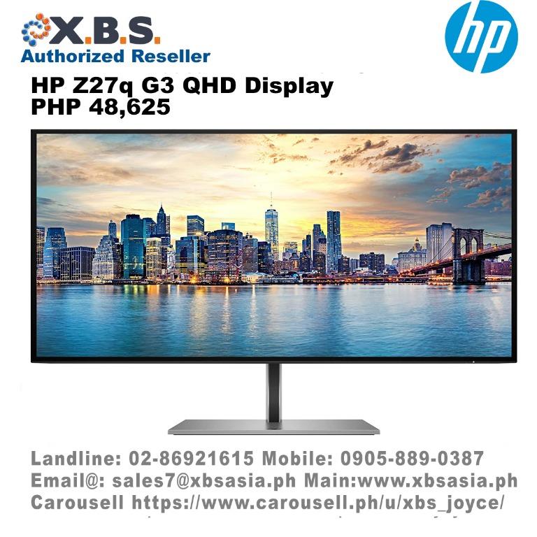 HP Z27q G3 QHD Display, Computers & Tech, Office & Business Technology ...