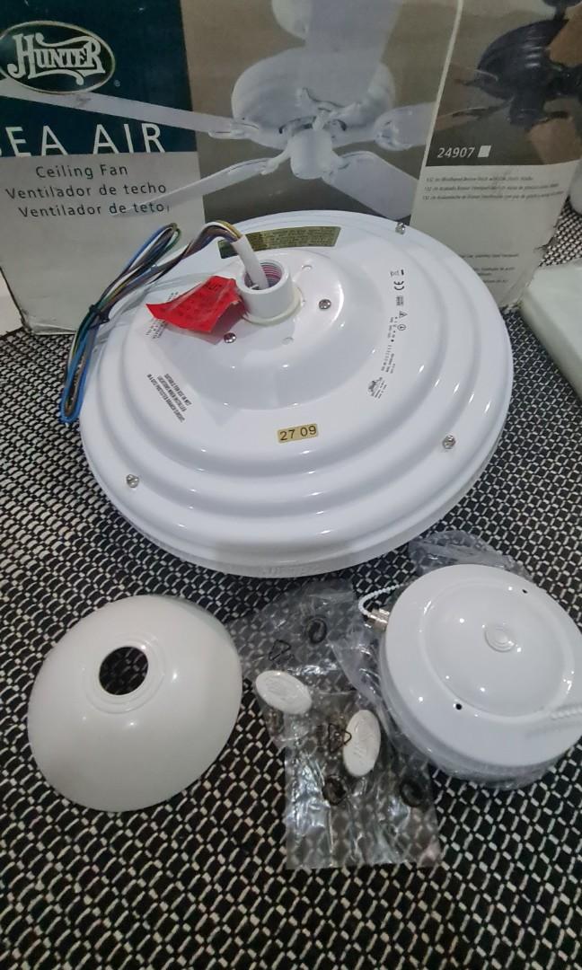 Hunter Ceiling fan * model sea air, Furniture & Home Living, Lighting ...