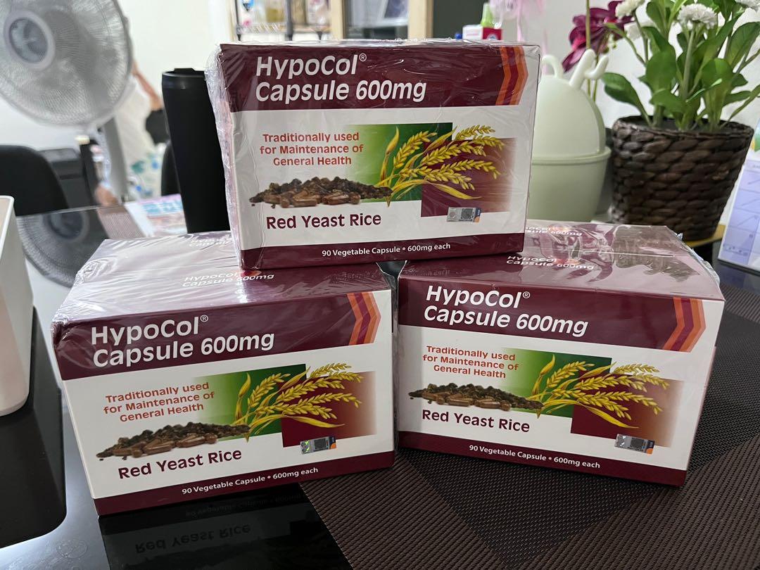 (5 BOXES) HYPOCOL CAPSULE 600MG RED YEAST RICE, Health & Nutrition ...