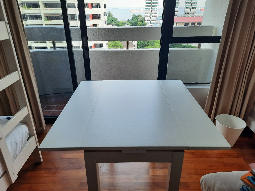 IKEA study table 90*90 or 90*50, Furniture & Home Living, Furniture ...