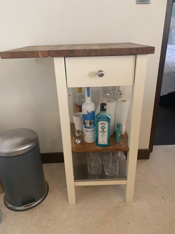IKEA Stenstorp kitchen trolley white/oak, Furniture & Home Living ...