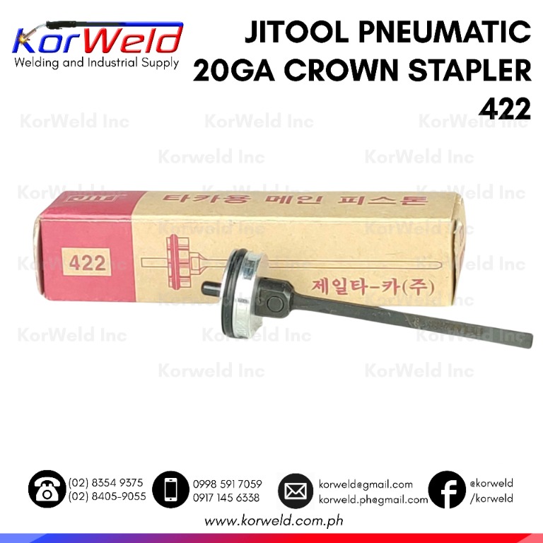 JITOOL PNEUMATIC 20GA CROWN STAPLER 422 & JITOOL PNEUMATIC BRAD NAILER F30, Commercial ...
