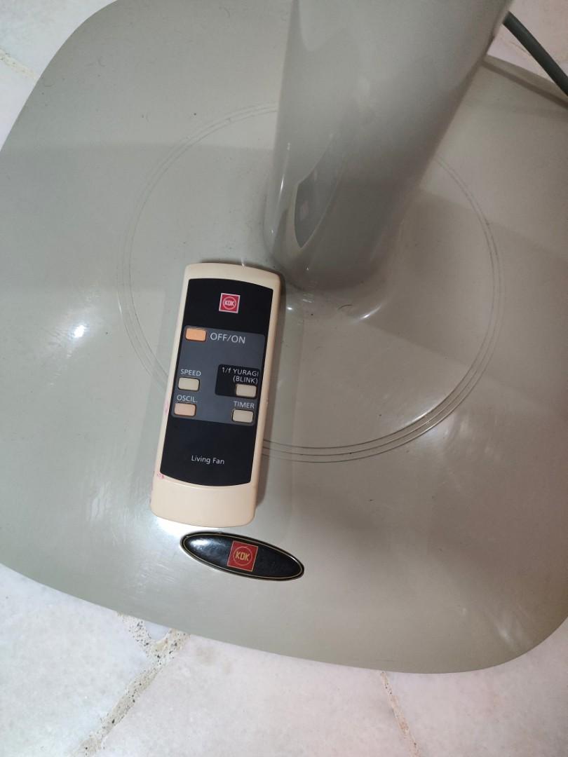 KDK Stand Fan with remote, Furniture & Home Living, Lighting & Fans ...