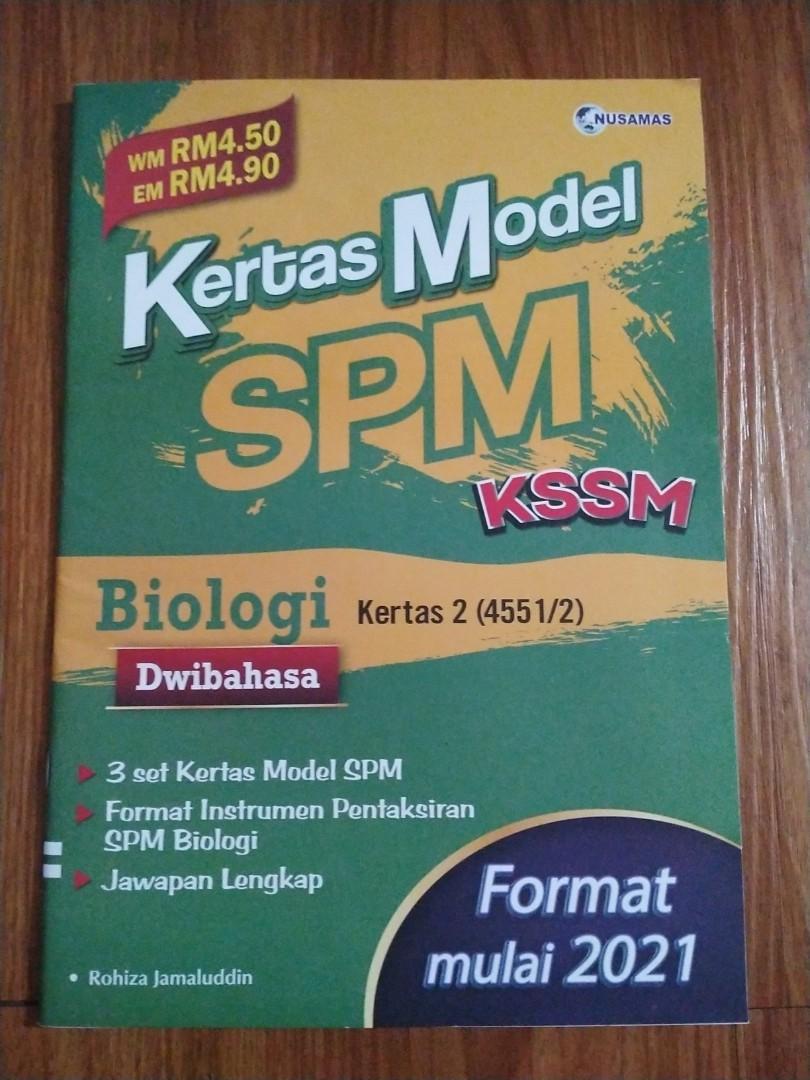 Kertas Model Spm Biologi Kertas 2 Kssm Nusamas Dwibahasa Hobbies