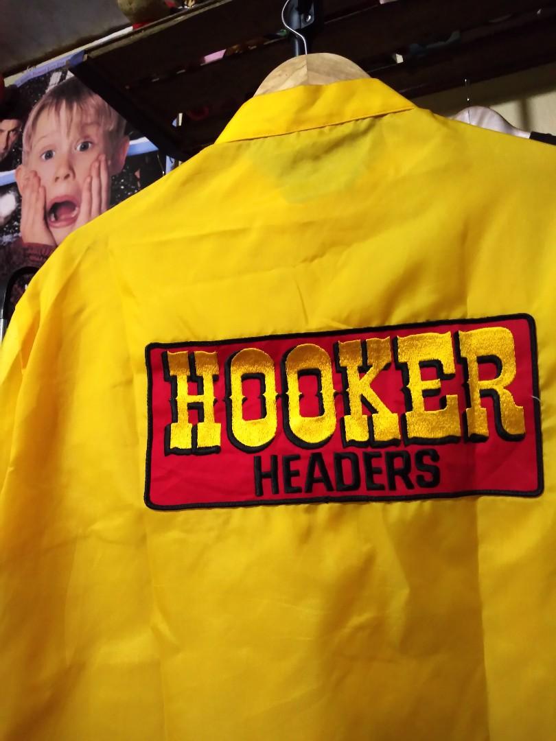 (L) Vintage Hooker Headers Crew Jacket, Men's Fashion, Coats, Jackets and Outerwear on Carousell
