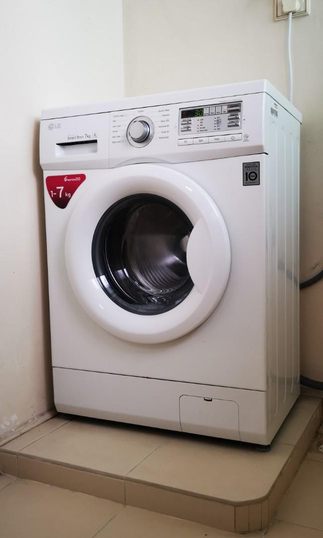 LG inverter direct drive front load washing machine. 1-7kg., TV & Home ...