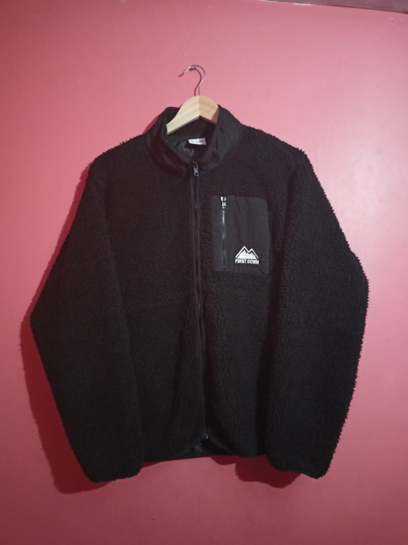 (m) First Down Fleece Jacket, Men's Fashion, Coats, Jackets and ...