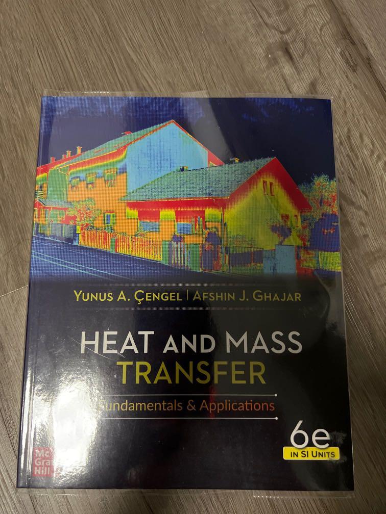 MA3003 Heat and Mass Transfer Textbook Sixth Edition, Hobbies & Toys ...