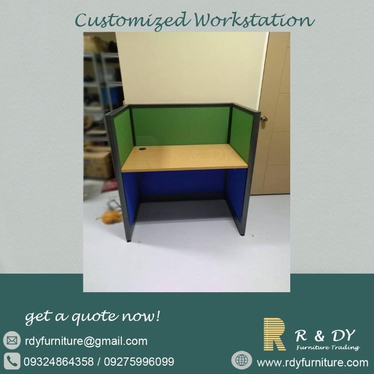Modular Office Partition w/ tables, Workstation, Office Cubicle, Office ...