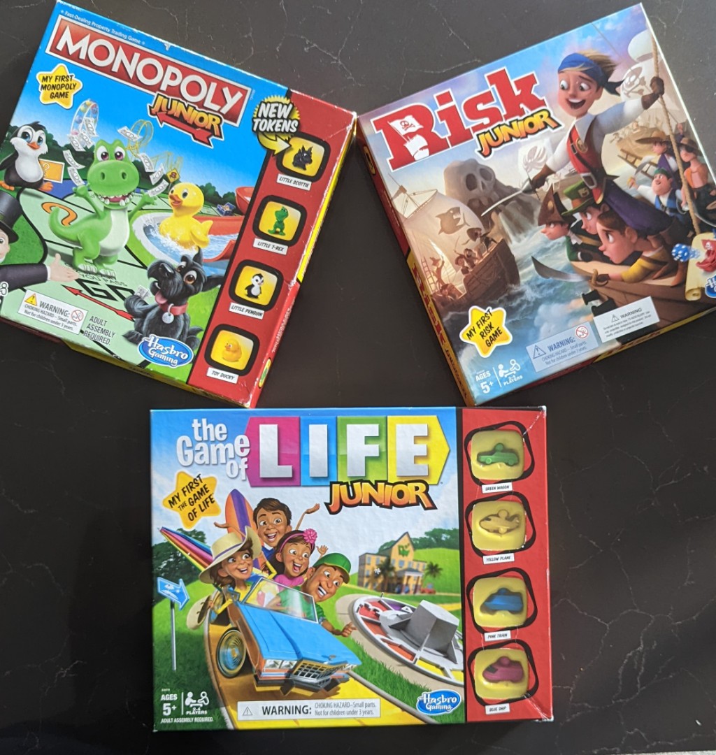 Monopoly, Risk and Life Junior sets, Hobbies & Toys, Toys & Games on ...