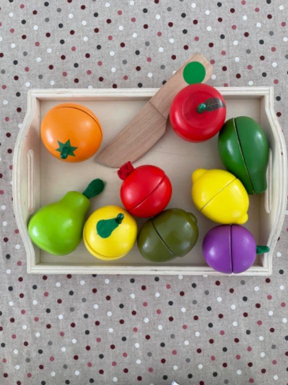 Montessori wooden fruits, Hobbies & Toys, Toys & Games on Carousell