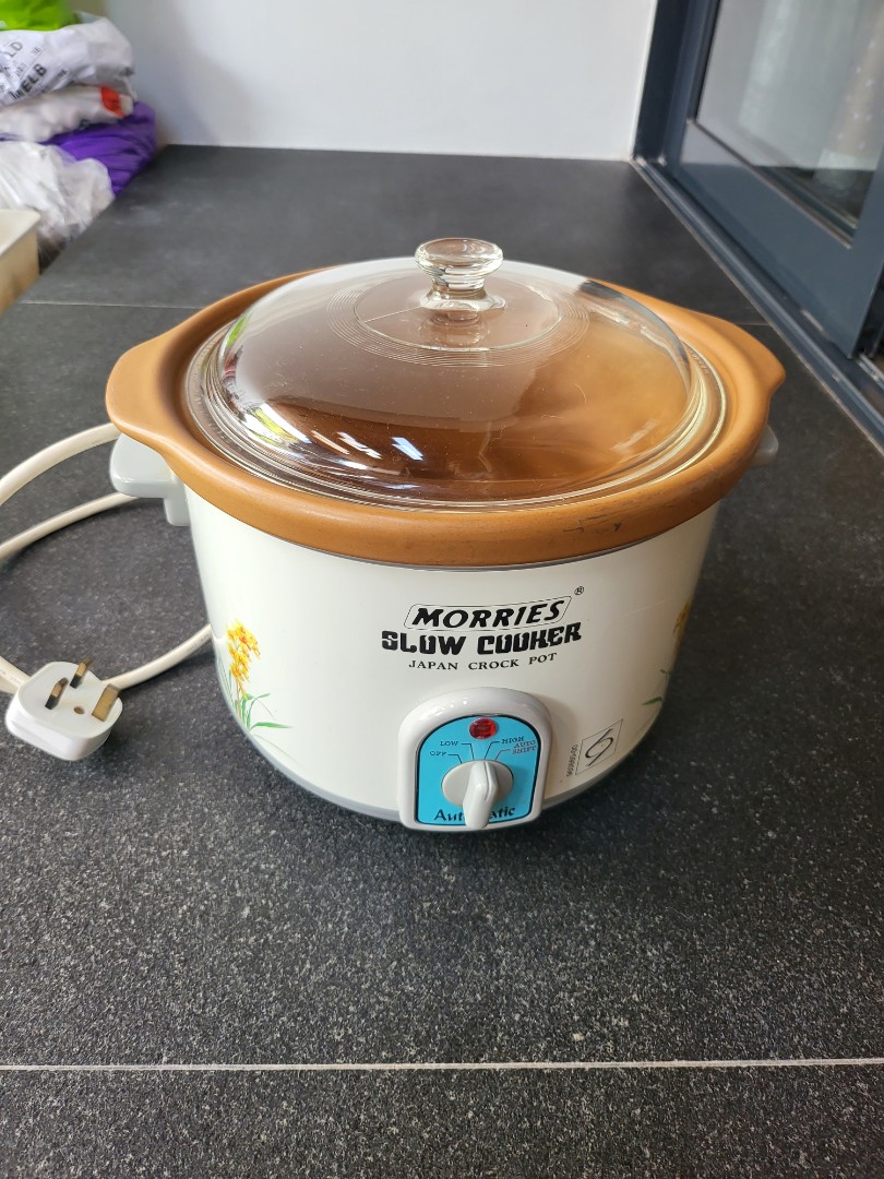 Morris slow cooker 5.5l + free double boil pot, TV & Home Appliances ...