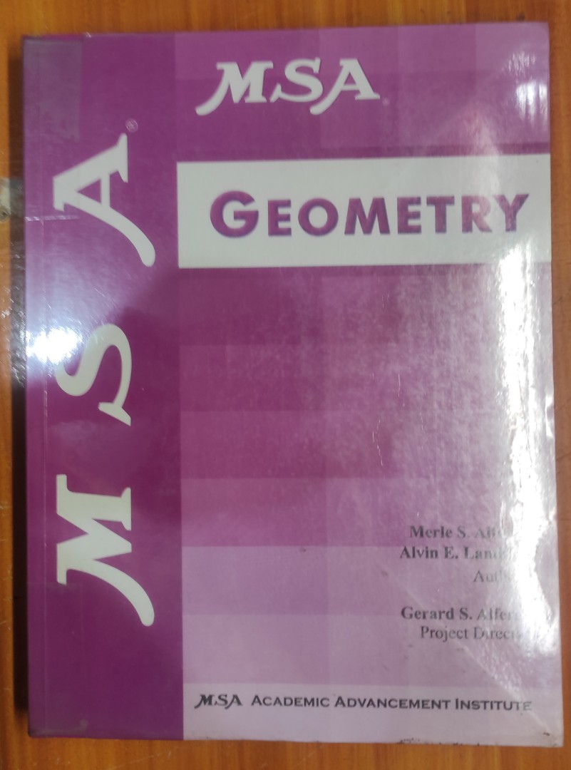 MSA Geometry, Hobbies & Toys, Books & Magazines, Textbooks on Carousell