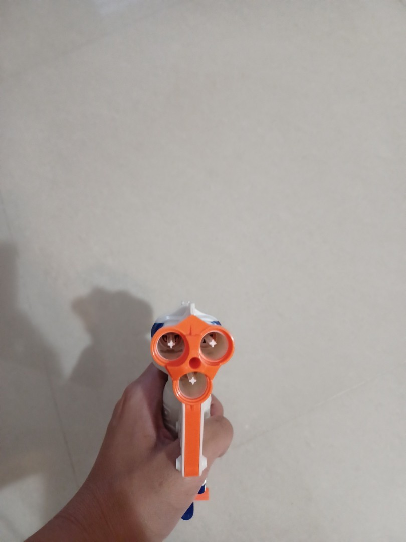 Nerf Tri Barrel fire gun, Hobbies & Toys, Toys & Games on Carousell
