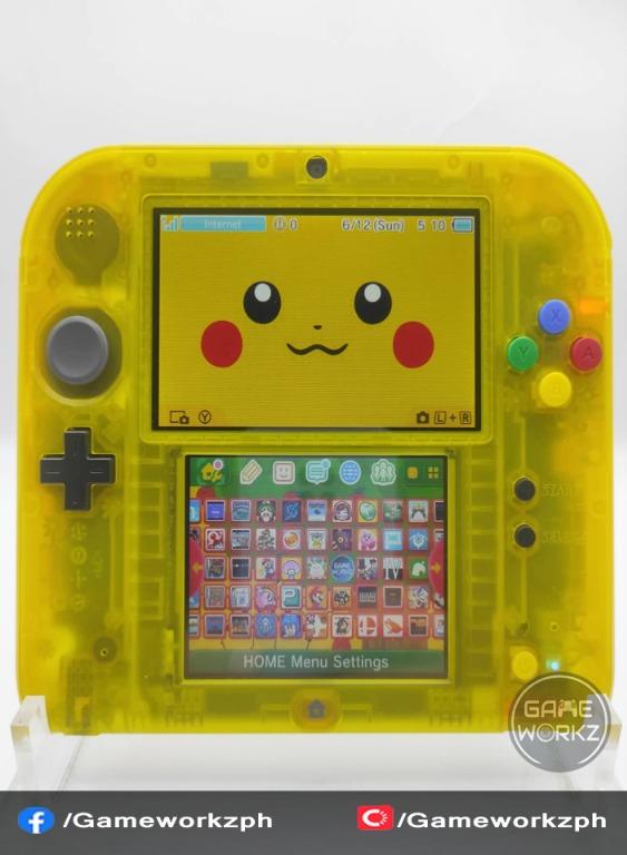 Nintendo 2DS Pikachu Yellow, Transparent Blue, Sun and Moon, Video ...
