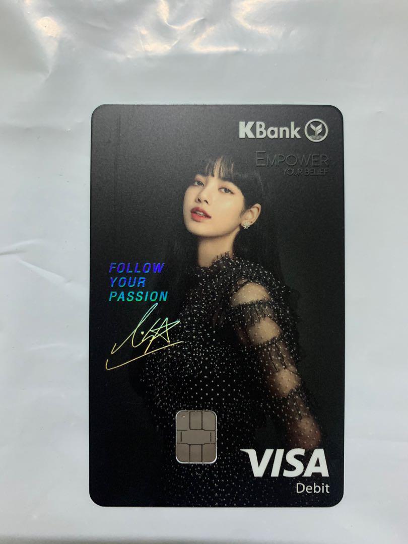 OFFICIAL BLACKPINK LISA KBANK DEBIT CARD, Hobbies & Toys, Collectibles ...