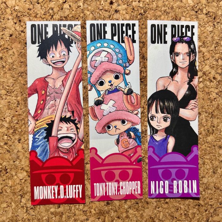 Official One Piece mini bookmark Luffy, Chopper, Robin 12x3.5cm - Php ...