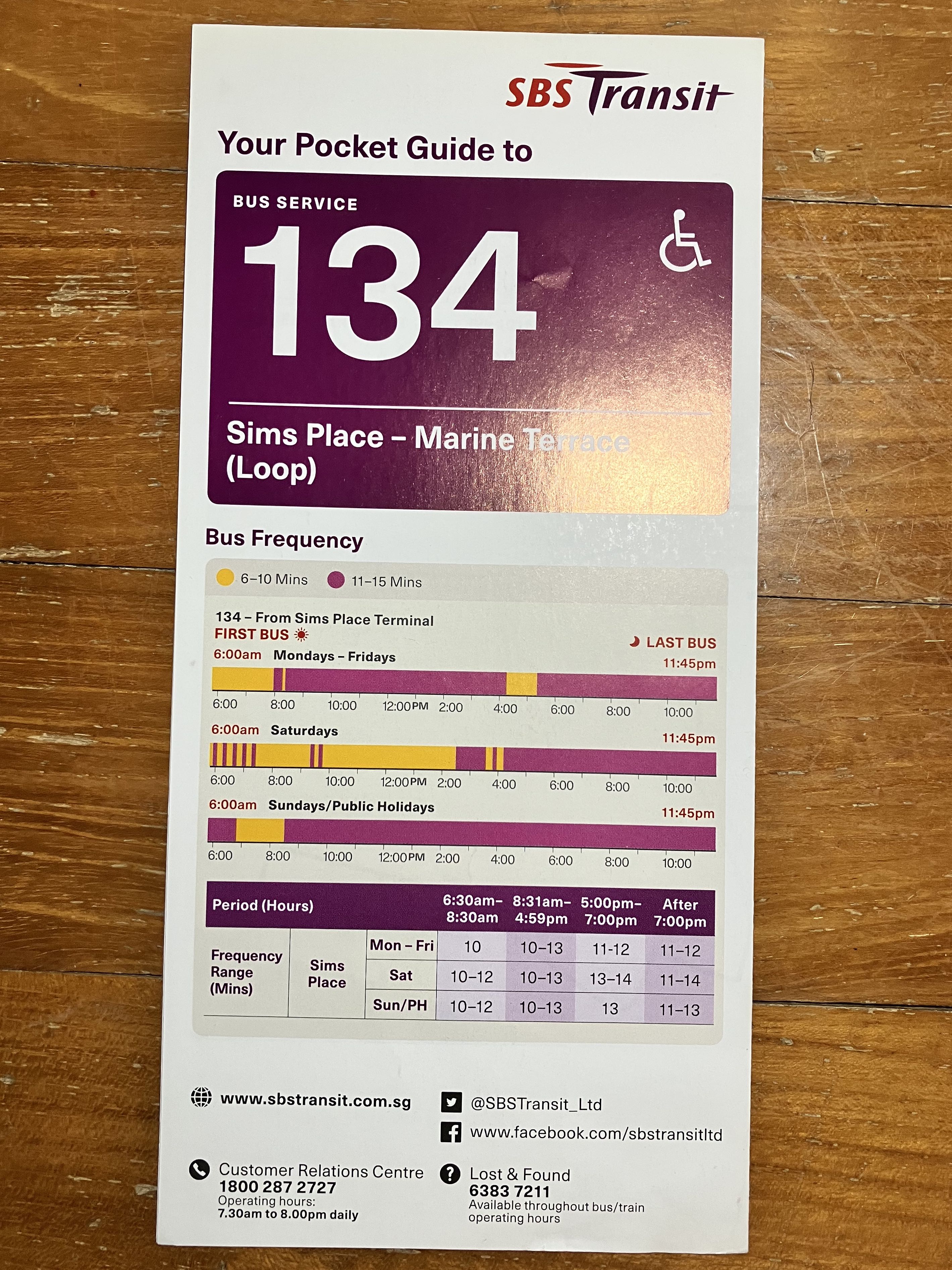 Old Bus Guide of SBS Service 134, Hobbies & Toys, Memorabilia ...