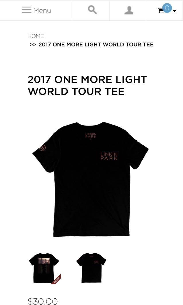 Original Linkin Park: One More Light tour - small, Men's Fashion, Tops ...
