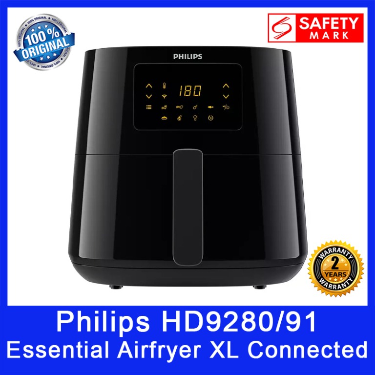 Philips HD9280/91 Essential Airfryer XL. Rapid Air Technology. Voice ...