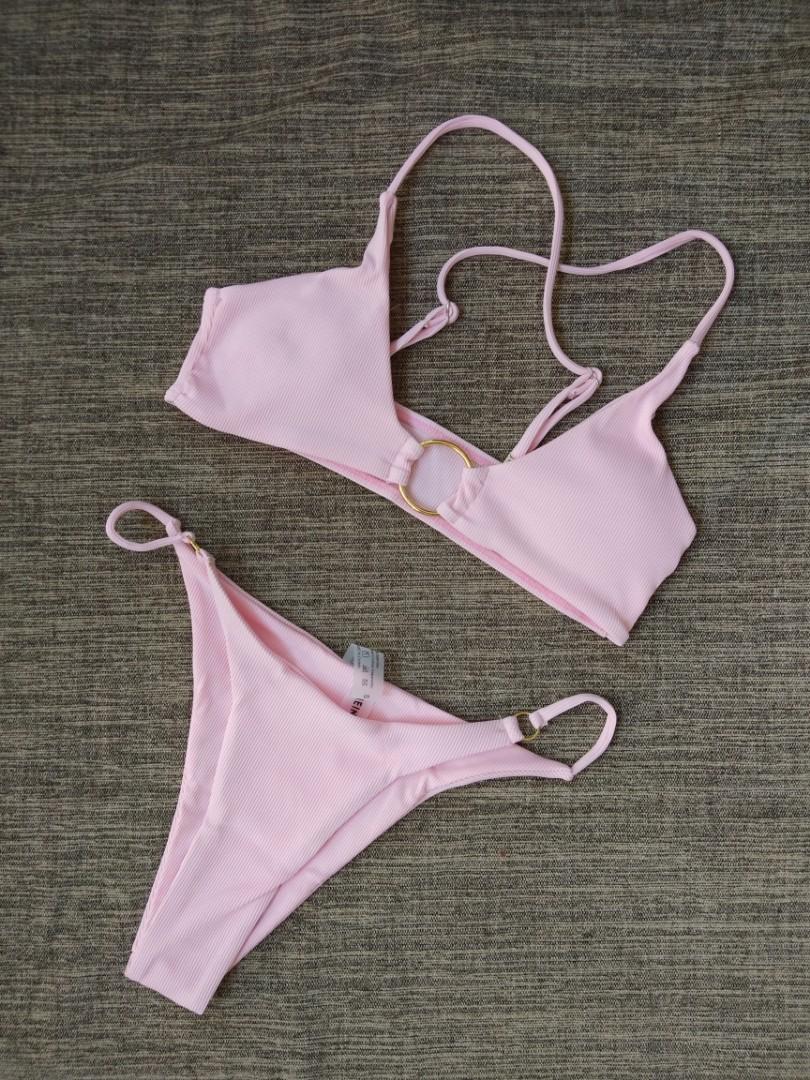 Pink String Bikini, Women's Fashion, Swimwear, Bikinis & Swimsuits on ...