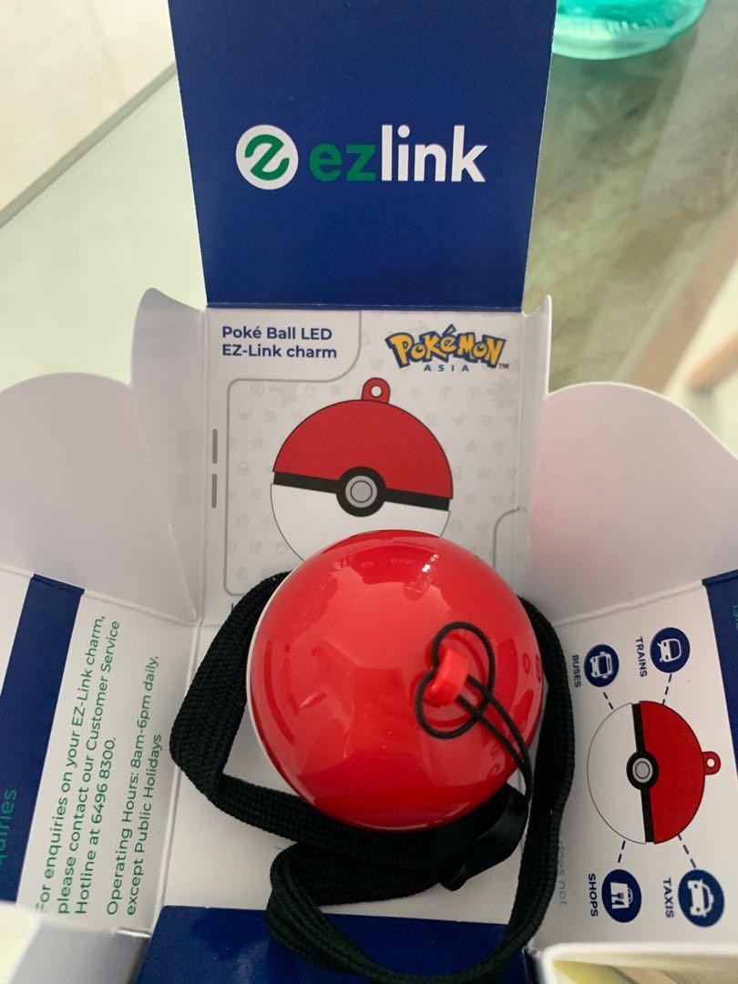 Pokémon ball EZ-Link charm, Hobbies & Toys, Toys & Games on Carousell