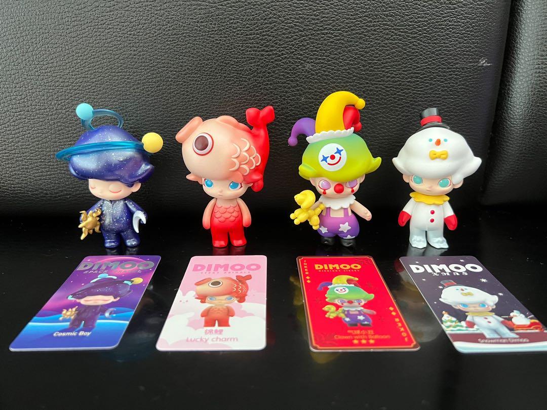 Popmart Dimoo secrets (Dimoo Cosmic Boy/ Dimoo Lucky charm/ Dimoo clown ...