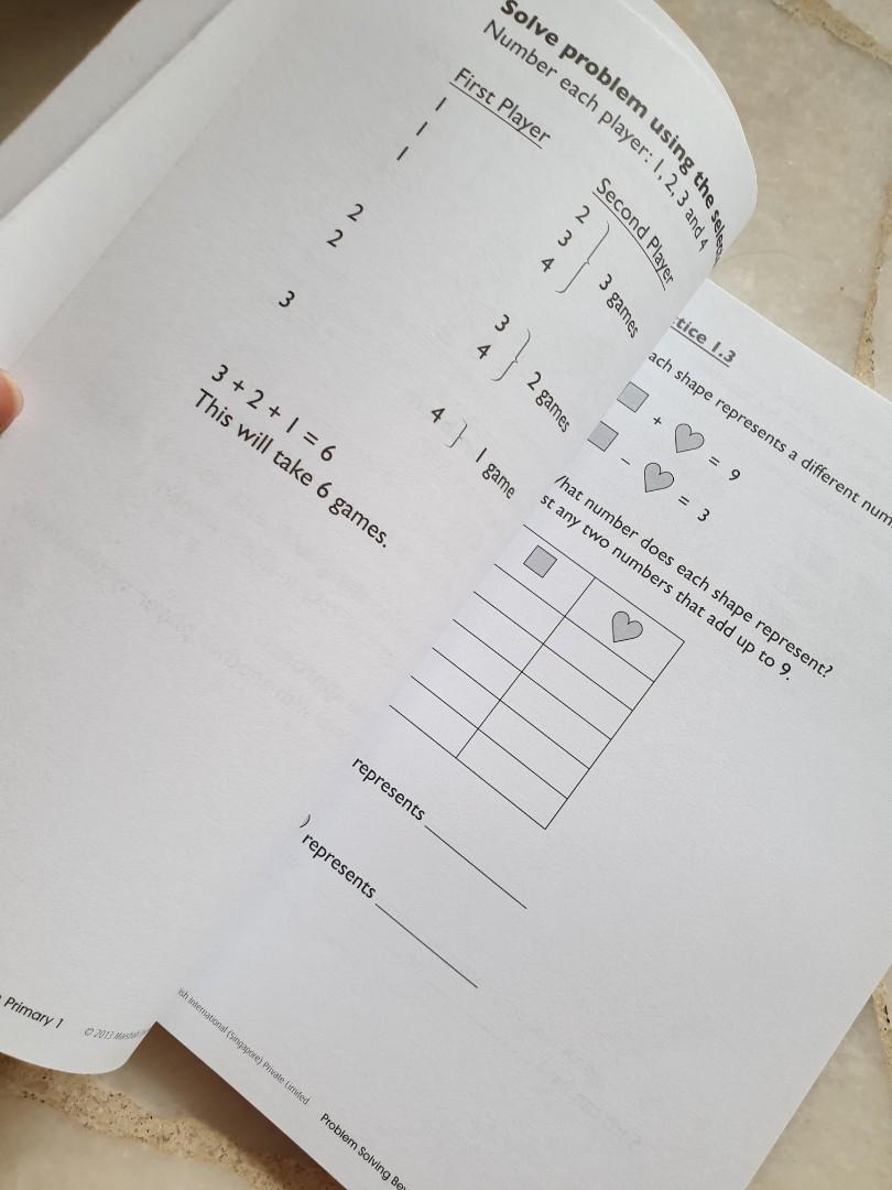 Primary 1 Maths Problem Solving Beyond the Classroom (marshall ...