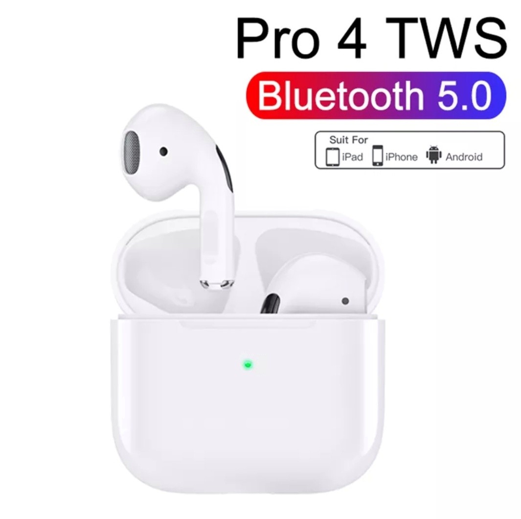 Pro 4 TWS Wireless Earphones Bluetooth 5.0 Wireless Earphone Earbuds ...