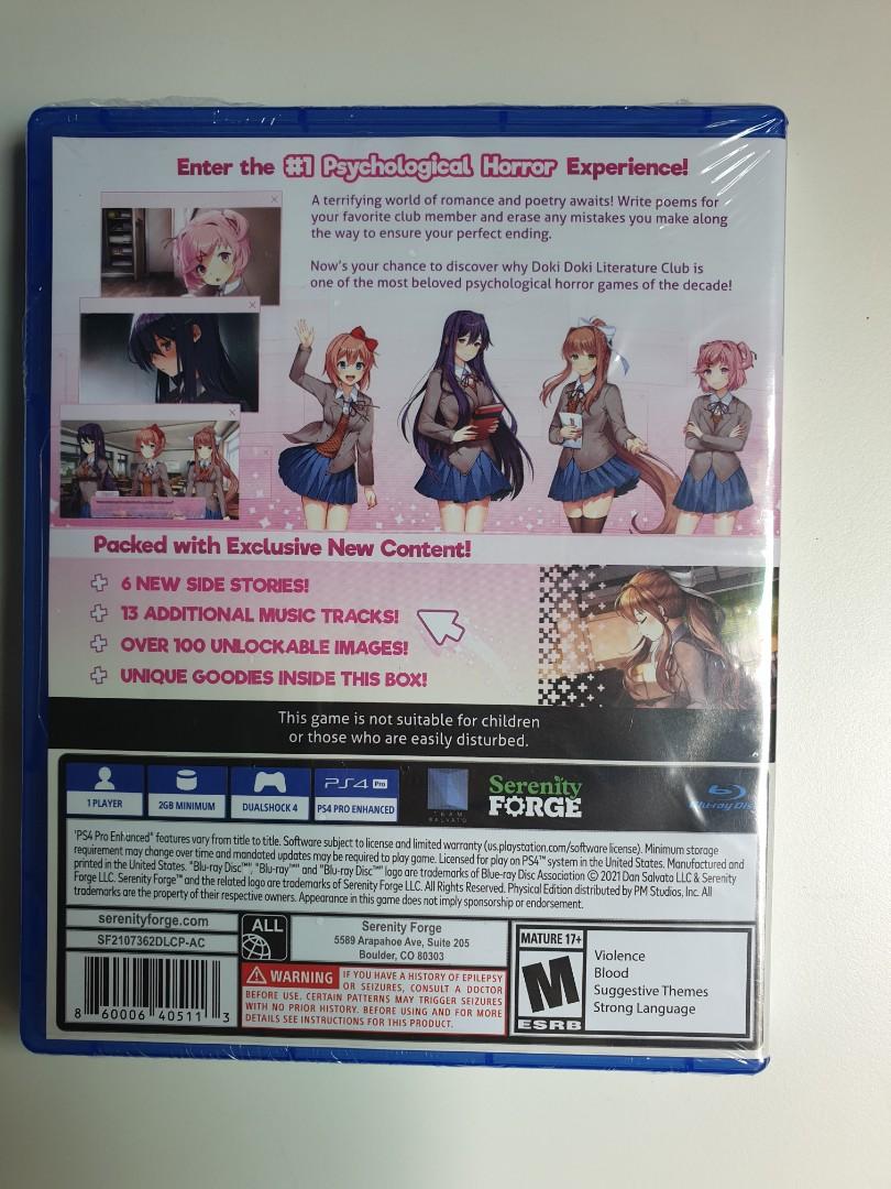 PS4 Doki Doki Literature Club Plus, Video Gaming, Video Games ...